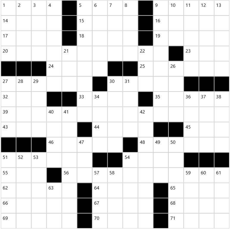 American Grid Crossword Generator – Create 15x15 and Newspaper Style ...