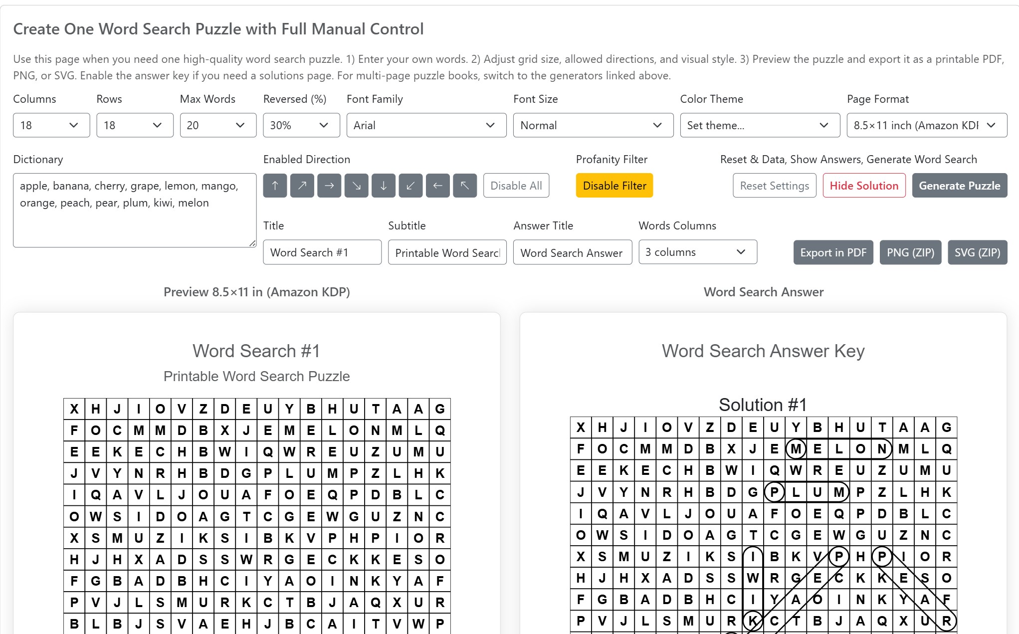 Free Word Search Generator – Create Unlimited Custom Puzzles with Your ...