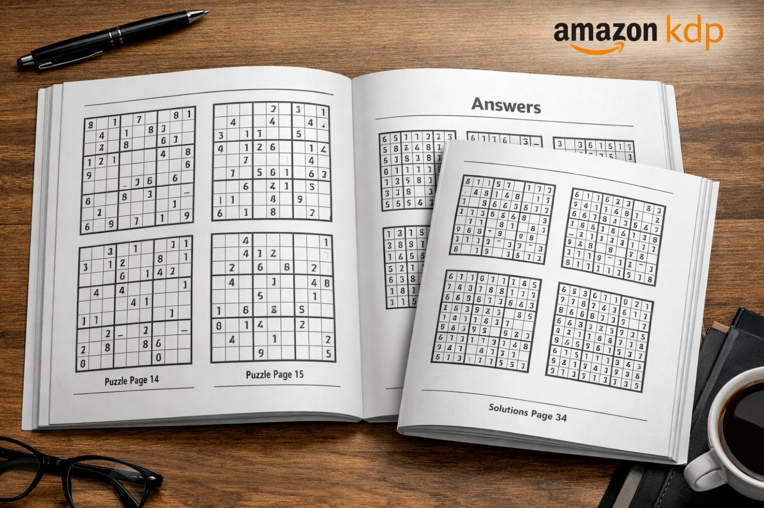 Sudoku Book Generator – Create Sudoku Puzzle Book Pages with Answers